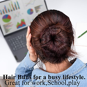 TsMADDTs Donut Bun Maker, 3PCS Hair Bun Maker with 20PCS Bobby Pins Blonde for Ballet Styling