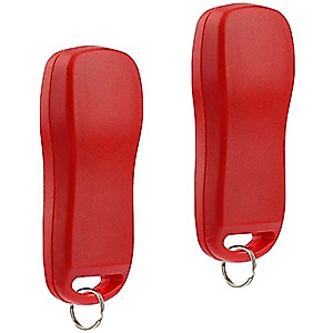 Key Fob Keyless Entry Remote fits Nissan Frontier Armada Murano Pathfinder Quest Sentra Titan Versa Xterra/Infiniti QX4 FX35 FX45 (KBRASTU15 Red), Set of 2