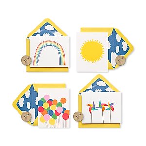 Papyrus Blank Cards with Envelopes, Little Box of Happy (20-Count)