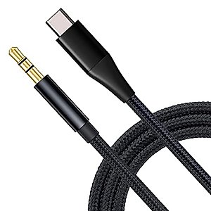 Selna Aux Cable for Galaxy A73 5G/A53 5G/A33 5G/A13 5G/A03s - USB-C to 3.5mm Audio Cord Car Stereo Aux-in Adapter Y4P Compatible with Samsung