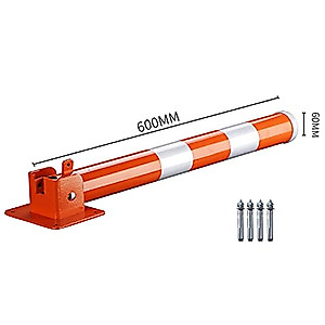 NOGRAX Parking Posts for Driveways Lockable Folding Security Post Parking Space Lock Reflective Parking Cones with Keys Parking