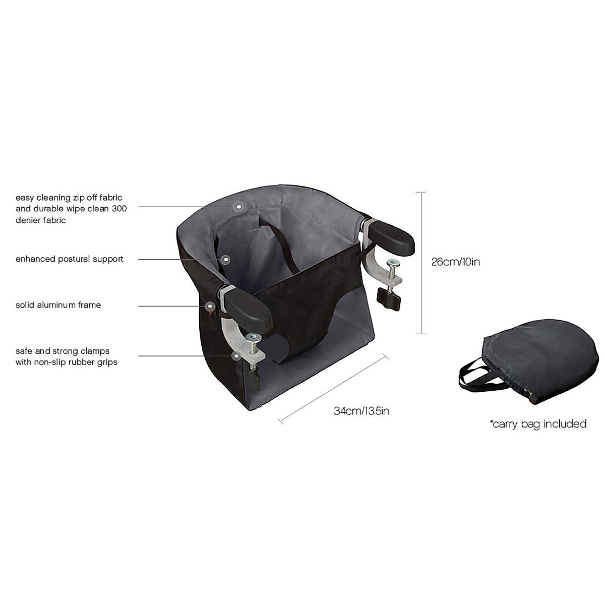 Mountain Buggy Pod Clip-On Highchair, Flint