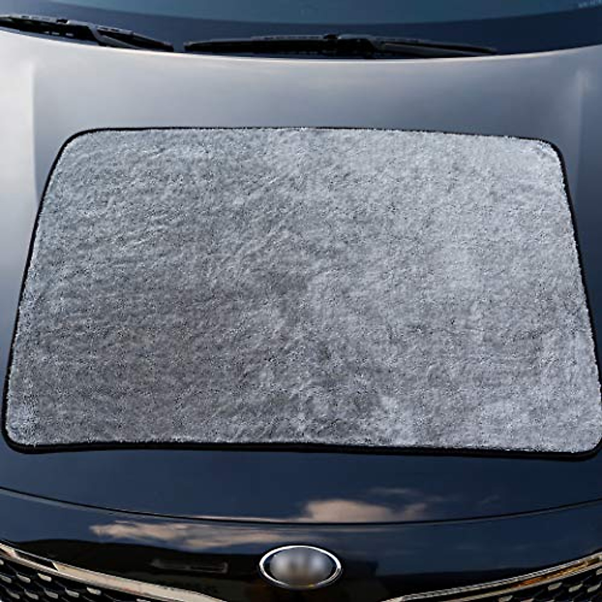 MR.LUSTRE Microfiber Drying Towels for Cars Large Single Sided Durable Layer Professional Grade Super Absorbent Car Cleaning Towel Auto Detailing Cloth, 35x28 inch, 1 Pack, 1 Piece