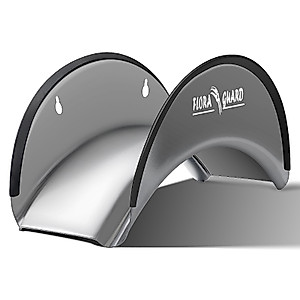 FLORA GUARD High Carbon Steel Hose Hanger Wall Mount Garden Hose Holder Hose Bracket, Garden Hose Holder,Metal, Wall Mount (Silver)