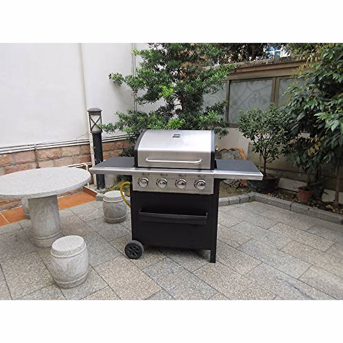 Direct store Parts Kit DG166 Replacement for Charbroil Commercial Gas Grill 463268606,463268007 Repair Kit (SS Burner+SS carry-over tubes + Porcelain Steel Heat Plate+Porcelain Cast Iron Cooking Grid)