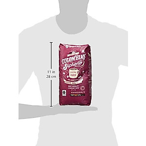 Member's Mark Colombian Supremo Whole Bean Coffee (40 OZ), Sweet Chocolate & Hazelnut Notes, 40 oz, Medium Dark Roast