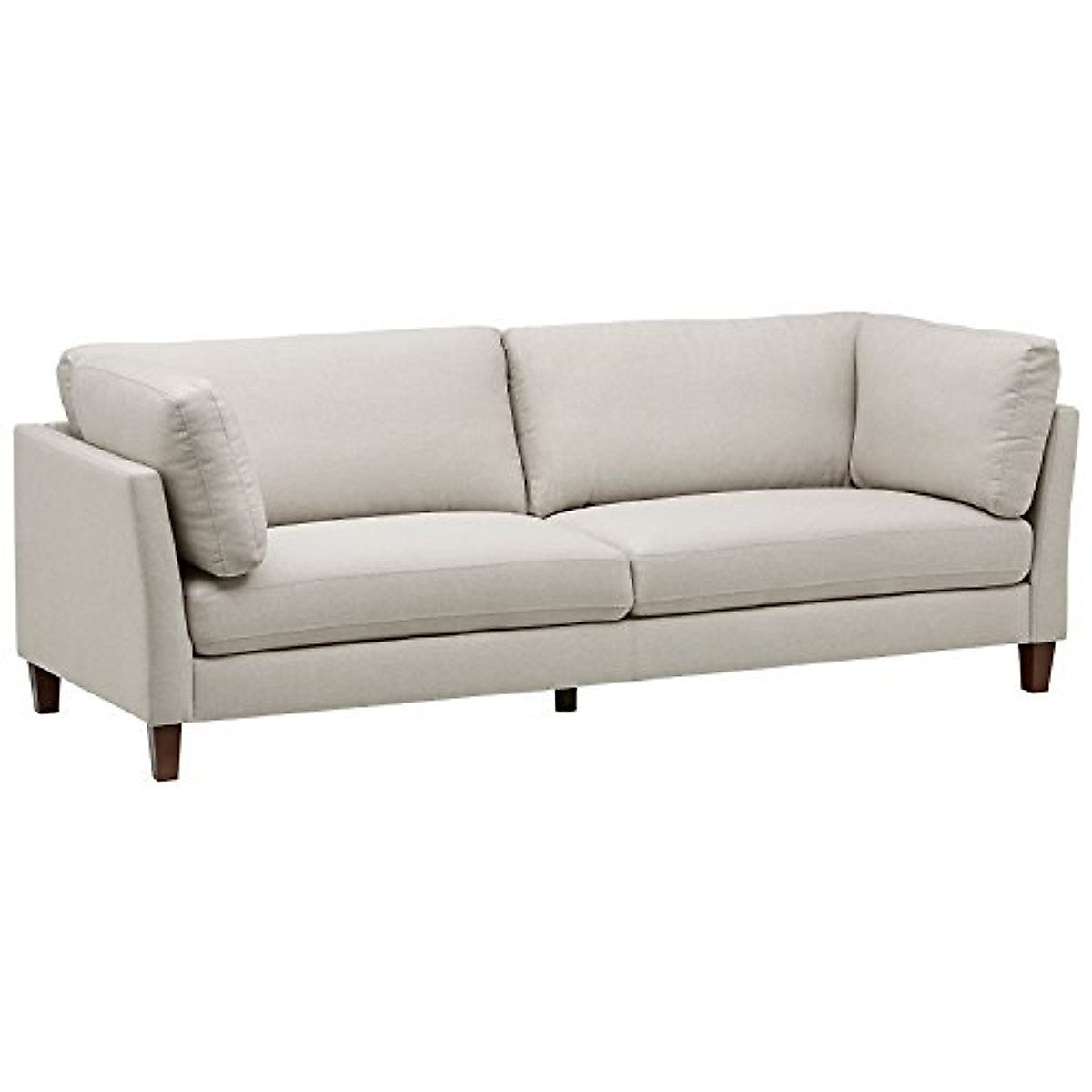 Amazon Brand – Rivet Midtown Contemporary Upholstered Sofa Couch, 92.1"W, Cream