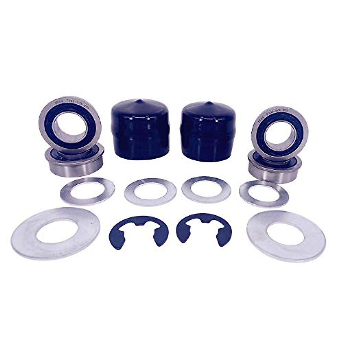 DEEG 4PCS Front Wheel Bushing to Bearing Conversion Kit Replaces Craftsman, Sears, AYP, Poulan, Husqvarna 9040H - 9040-N 532009040 532124959 - OEM Upgrade