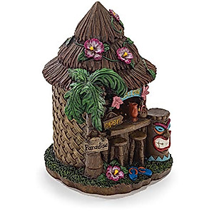 VP Home Tiki Hut Solar Light for Home and Outdoor Decor, Tiki Hut Solar Powered Flickering LED Garden Light Backyard Tiki Hut Backyard Decoration Tiki Hut Solar Powered LED Garden Light