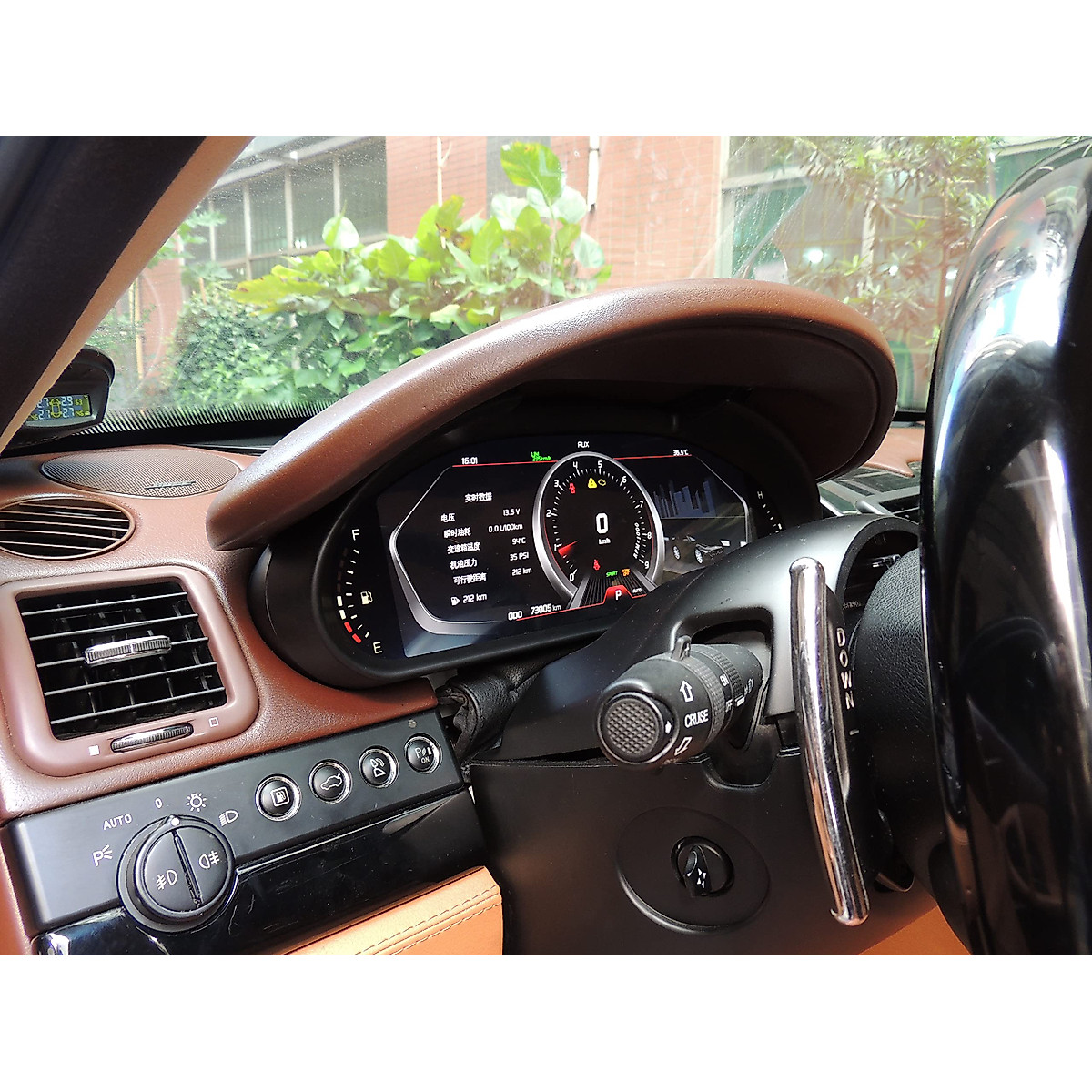 Car LCD Dashboard 12.3in Multimedia Screen Meter for Maserati GranTurismo 2004-2012 Digital Dash Cluster Monitor Accessories