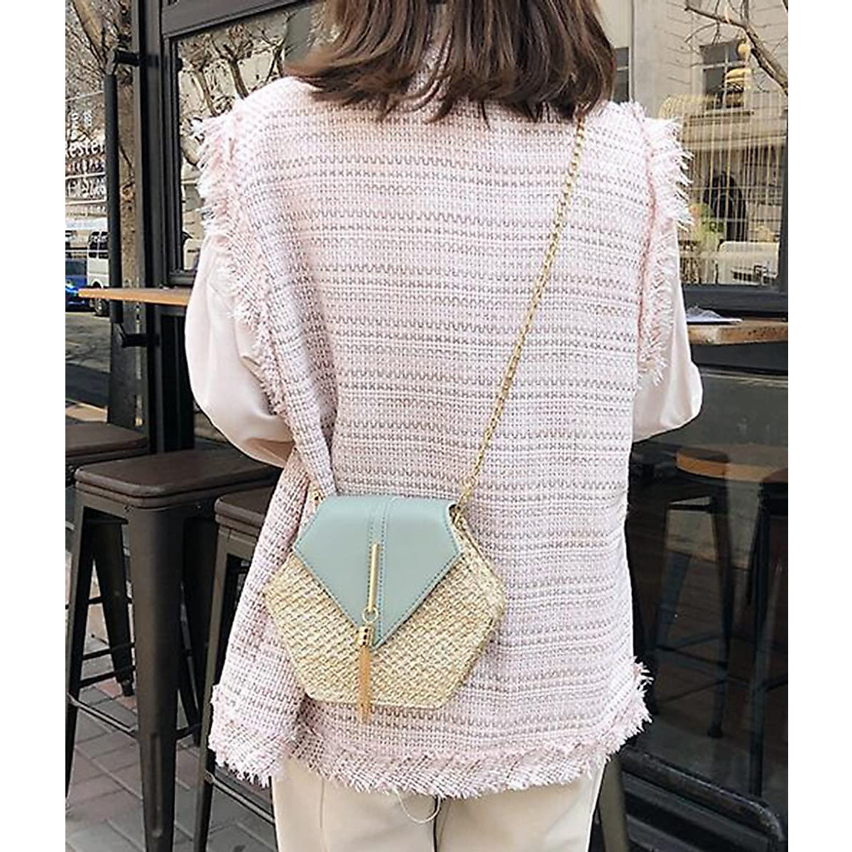 Crossbody Bags for Women Straw Beach Bag Hobo Bag Satchel Bag Tote Handbags Cute Straw Travel Bag Crossbody Bag 2024