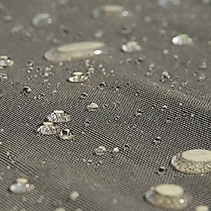 Budge P9A17PM1 English Garden Square Hot Tub Cover Heavy Duty and Waterproof, Large, Tan Tweed