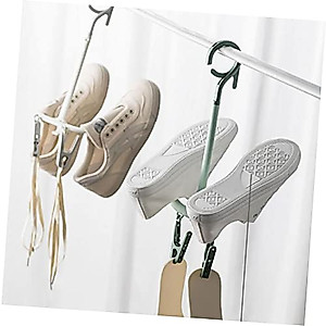 Zerodeko 1Pc Hanging Clothes Drying Rack Shoes Drying Hanger Laundry Hanging Rack Laundry Hanger Drying Rack Shoes Drying Rack Shoes Dryer Rack Dryer Rack for Shoes Coat Hanger Shoe Rack