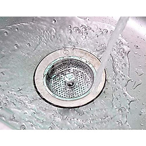 Pack of 2 Kitchen Sink Drain Strainer Basket and Stopper