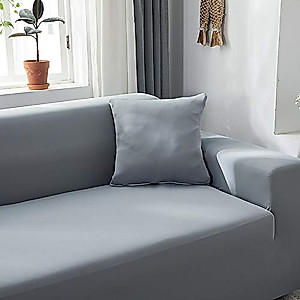 TVPFM Sofa Cover for Pets for Sofa Stretch Polyester Sofa Slipcover,L Shape Couch Covers for Sectional,1-Piece Universal Sofa Cover-Blue 4 Seater(1pic)