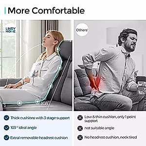 LINSY HOME Convertible Sectional Couch, 3 Seat L Shaped Sofa with 2 USB Ports and Storage Bags, Small Sectional Sofa Set for Living Room, Apartment, Dark Gray