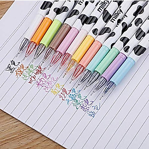 sencoo 12 pack Colorful Cute Diamond Gel Pen Candy Color Milky Cow Pens Set Writing Kawaii Stationery School Office Supplies