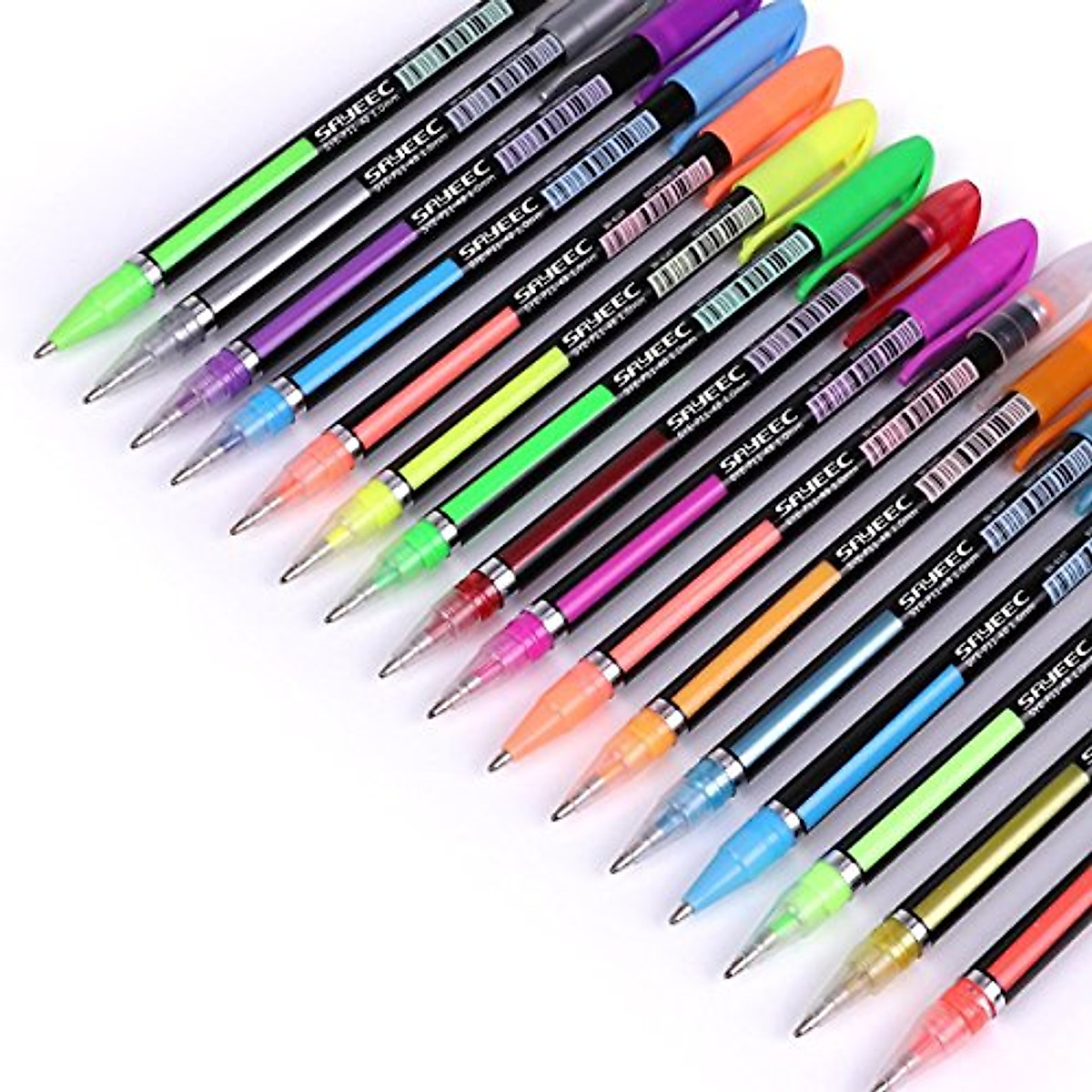 WITERY Gel Pens Set for Adult Coloring Books – Premium Ink Medium Tip Marker set Includes 48 Quantity Artist Quality Coloring Pens: 12 Glitters, 12 Metallic, 12 Pastels, 12 Highlighters