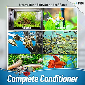 TankFirst Complete Aquarium Water Conditioner - Fish Water Conditioner, Instant Dechlorinator for Fish Tank, Water Conditioner for Freshwater Aquarium, Saltwater and Reef (TankFirst Regular, 500 ml)