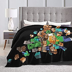 Air Conditioning Blanket Game Throw Blanket Super Soft Blanket for Bedroom Livingroom Sofa Bed Car 50"X40"
