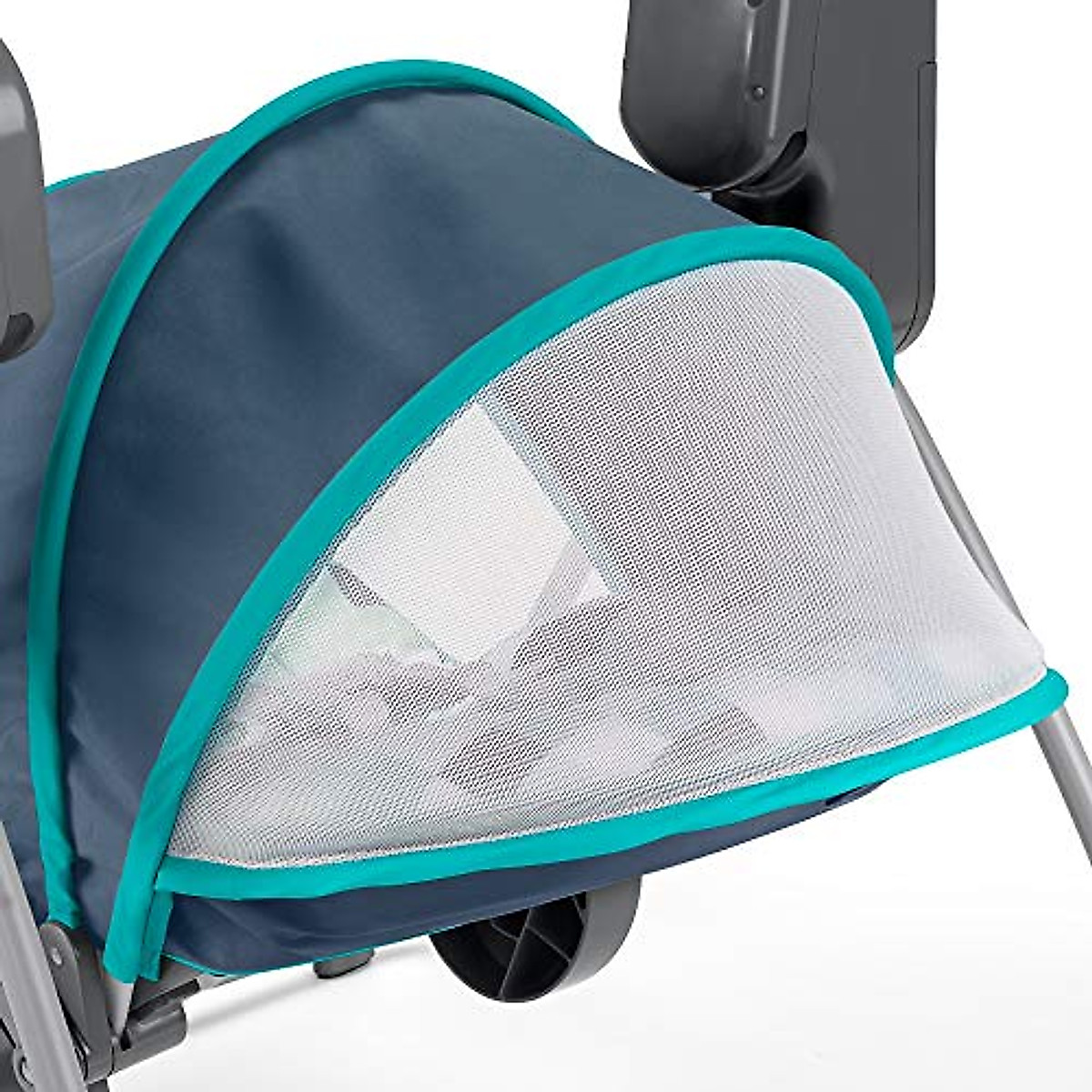 Fisher-Price On-the-Go Swing – Pixel Forest, baby seat with canopy that easily folds for travel