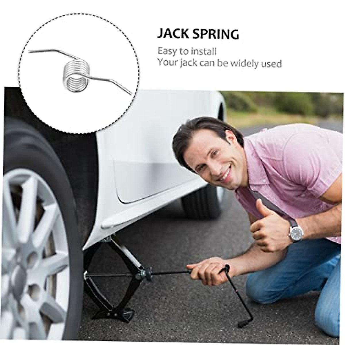 Vaguelly 6 Pcs Jack Spring car Jack auto car Accessories car Accessories for Jack Supplies Automotive Parts Refrigerator Door Spring Useful Jack Tension Spring Practical Jack Accessories