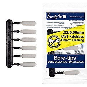 BORE-TIPS (12 Bag Case) .22cal/.223cal/5.56mm Gun Cleaning by Swab-its® - Made in The USA