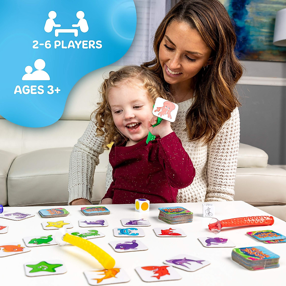 Continuum Games Tentacle Tantrum Fast-Paced Octopus Game of Matches and Squiddy Snatches | 2-6 Players, 20-Minute Play Time, Ages 3 and Up | Family Games for Kids and Adults