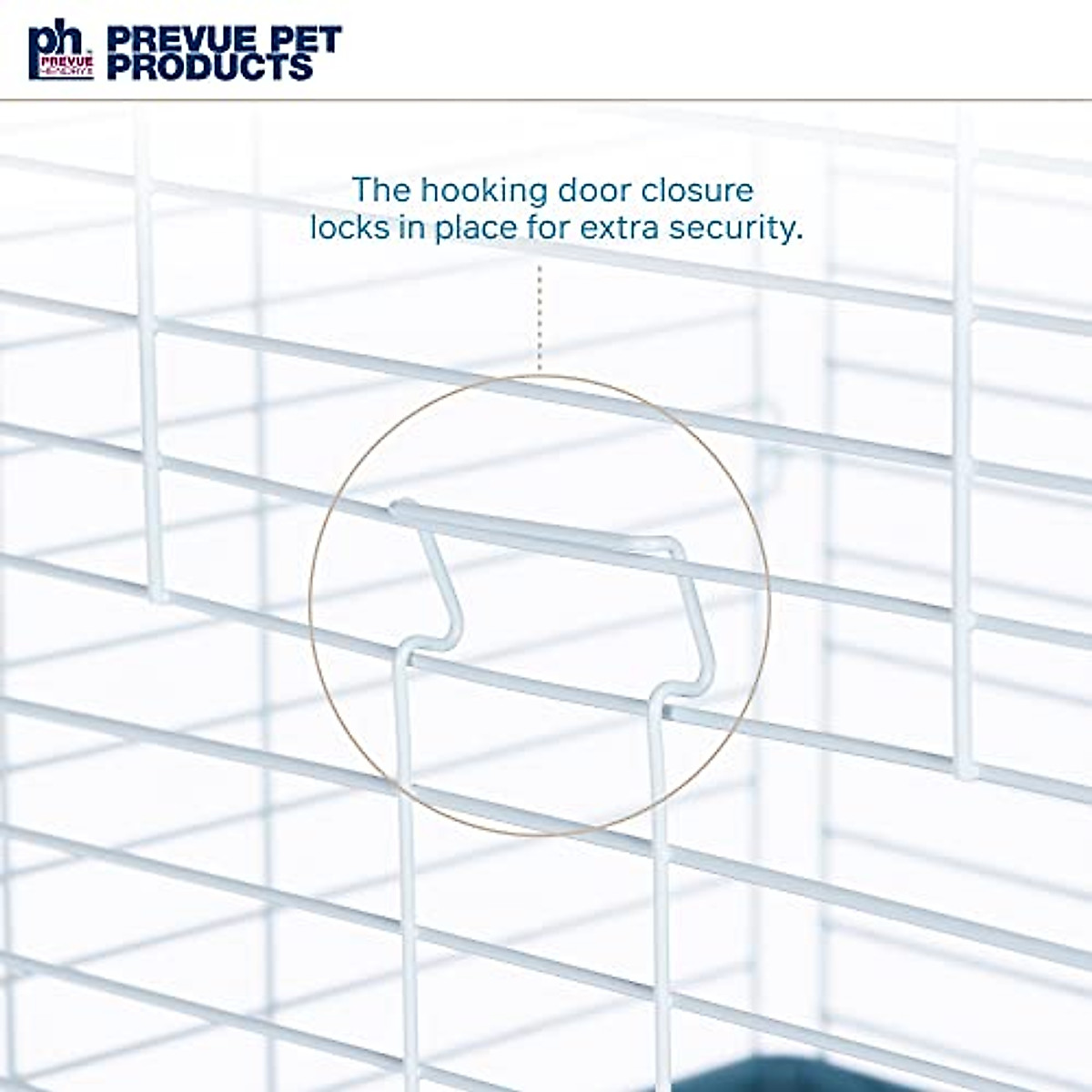 Prevue Pet Products Adult Ferret, Chinchilla, Small Animal Critter Home/Travel Cage with Deep Tubby Base, 1 inch Wire Spacing, Blue (529BLUE)