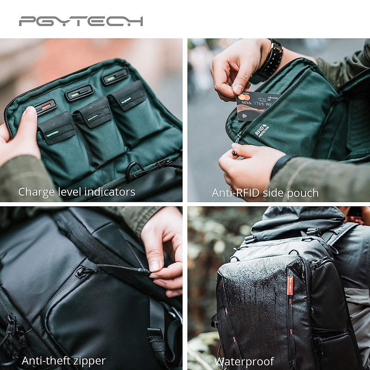 PGYTECH OneMo Camera Bag Backpack 25L with Shoulder Bag for DJI AVATA,Mini 3 Pro, Mavic 3, Air 2S, FPV, Sony, Canon, Nikon, Drone, Mavic 2/Air 2, OSMO Action/Pocket, DSLR/SLR Mirrorless, Camera Tripod