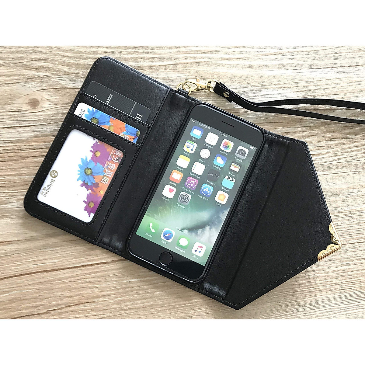 Antique Gothic Skull Phone Leather Wallet case for iPhone X XS XR 11 12 13 14 15 Pro Max Samsung S24 S23 S22 S21 S20 Ultra Note 20 10 Plus Dc019