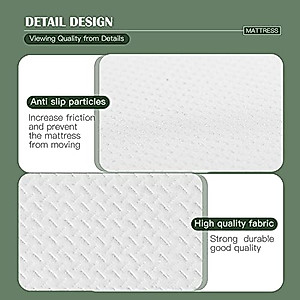 Base Foam Mattress 8 inch Mattress, CertiPUR-US Certified,Breathable Bed Mattress for Cooler Sleep Supportive & Pressure Relief,Removable Soft Cover,White Full