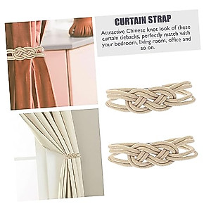 RORPOIR 2pcs Curtain Buckle Outdoor Curtain Tie Belt Magnetic Drapes Rope Magnetic Curtain Holders Outdoor Metal Decor Magnet Tool Shower Curtain Holders Curtain Decor Curtain Accessory