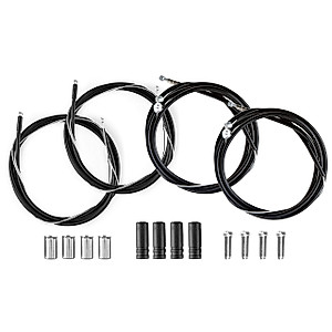 Schwinn Bike Brake And Derailleur Cable Repair Set, Bicycle Tune Up, Bike Accessories, Black