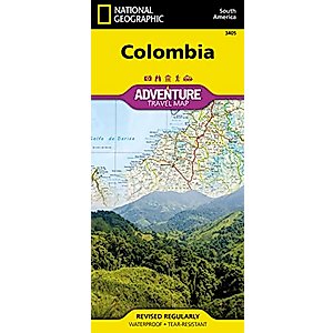 Colombia Map (National Geographic Adventure Map, 3405)