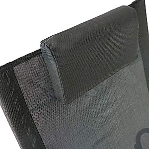 Outsunny Patio Rocking Lounge Chair Orbital Zero Gravity Seat Pool Chaise w/Pillow Black