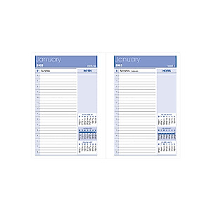 Letts of London Rhino 2022 Diary - A5 Day to a Page with appointments - Black 22-TR1XABK