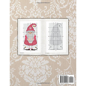 Vintage Christmas Gnomes Counted Cross Stitch Patterns: Fast and Easy Charts | Holiday Ornament Minis For Beginners