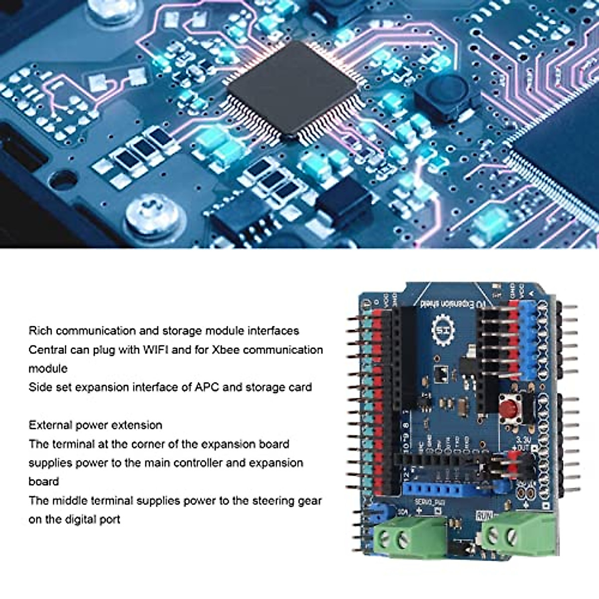Extension 14 Digital 6 Analog Ports IO Expansion Module Sensor Expansion Board for V7 3.3V 5V
