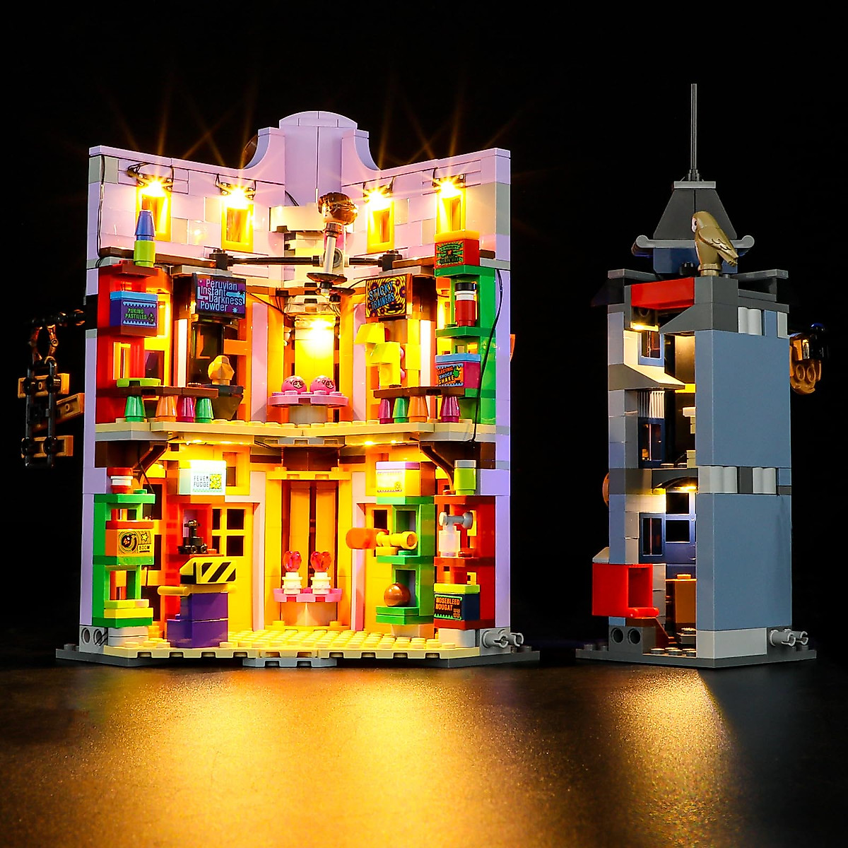 YEABRICKS LED Light for Lego-76422 Harry Potter Diagon Alley: Weasleys' Wizard Wheezes Building Blocks Model (Lego Set NOT Included)