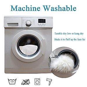 DSHXL Faux Sheepskin Fur Fuzzy Furry Rugs, 2x3 Ft Rectangle Small White Furry Rugs, Bedside Fluffy Area Rug Fur Rugs for Bedroom, Living Room, Dorm Room, Photography