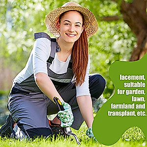 2 Pieces Weed Puller Tool Hand Weeder Garden Weeding Tools Garden Weeding Removal Weed Puller with Ergonomic Handle for Garden Lawn Farmland Transplant