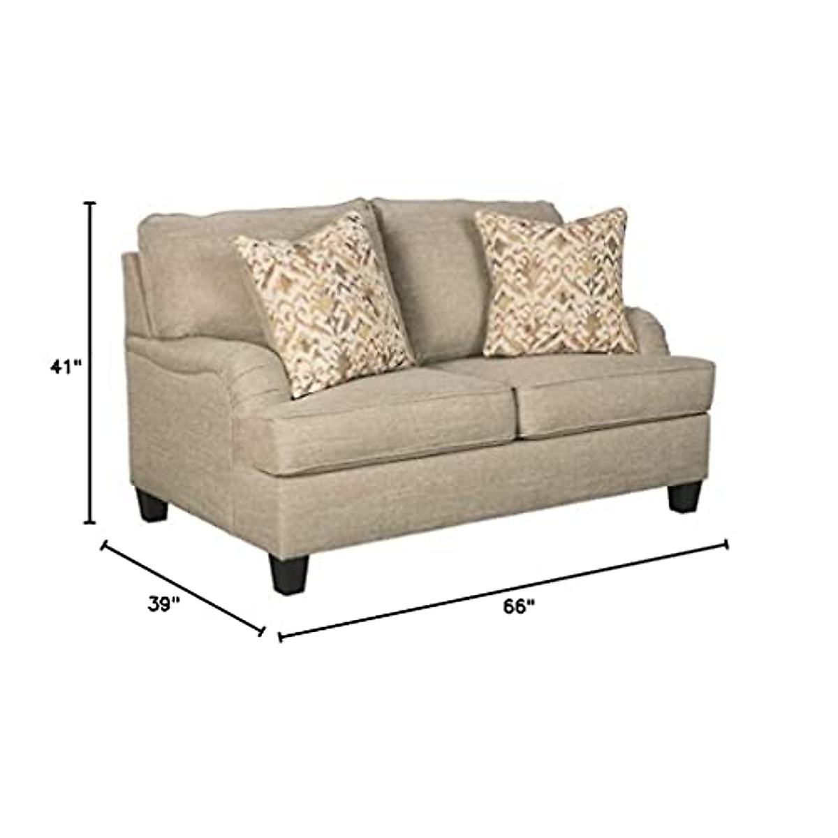 Signature Design by Ashley Almanza Love Seats, Wheat