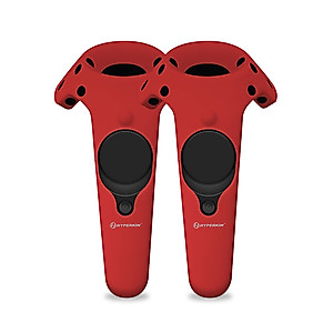 Hyperkin GelShell Silicone Skins for HTC Vive and Controllers (Red)