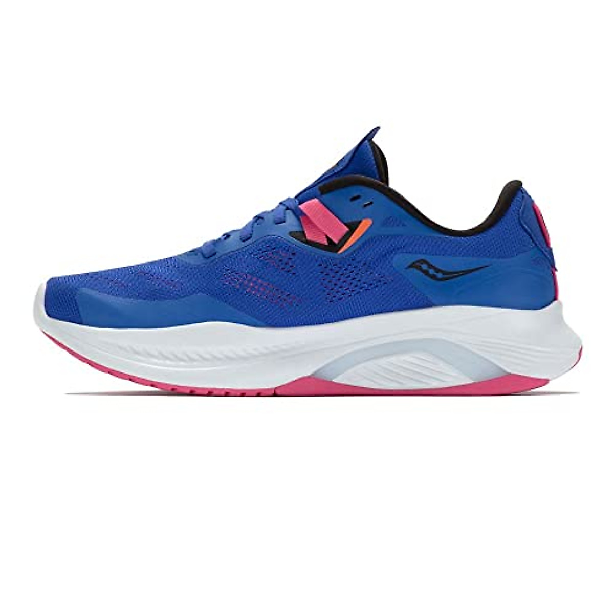 Saucony Women's Guide 15 Sneaker, Blue Raz/Zest, 7