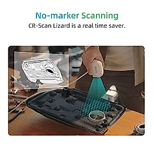 Creality CR Scan Lizard 3D Scanner Luxury Kit, 0.05 MM Accuracy & 10 FPS scan Speed 3D Scanner for 3D Printing & Modeling, Aviation-Grade Aluminum Plug, Handheld/Turntable Modes No-Marker Scanning