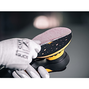 Mirka MID65020CAUS Direct Electric Random Orbital Sander, 6-Inch, Yellow, Black