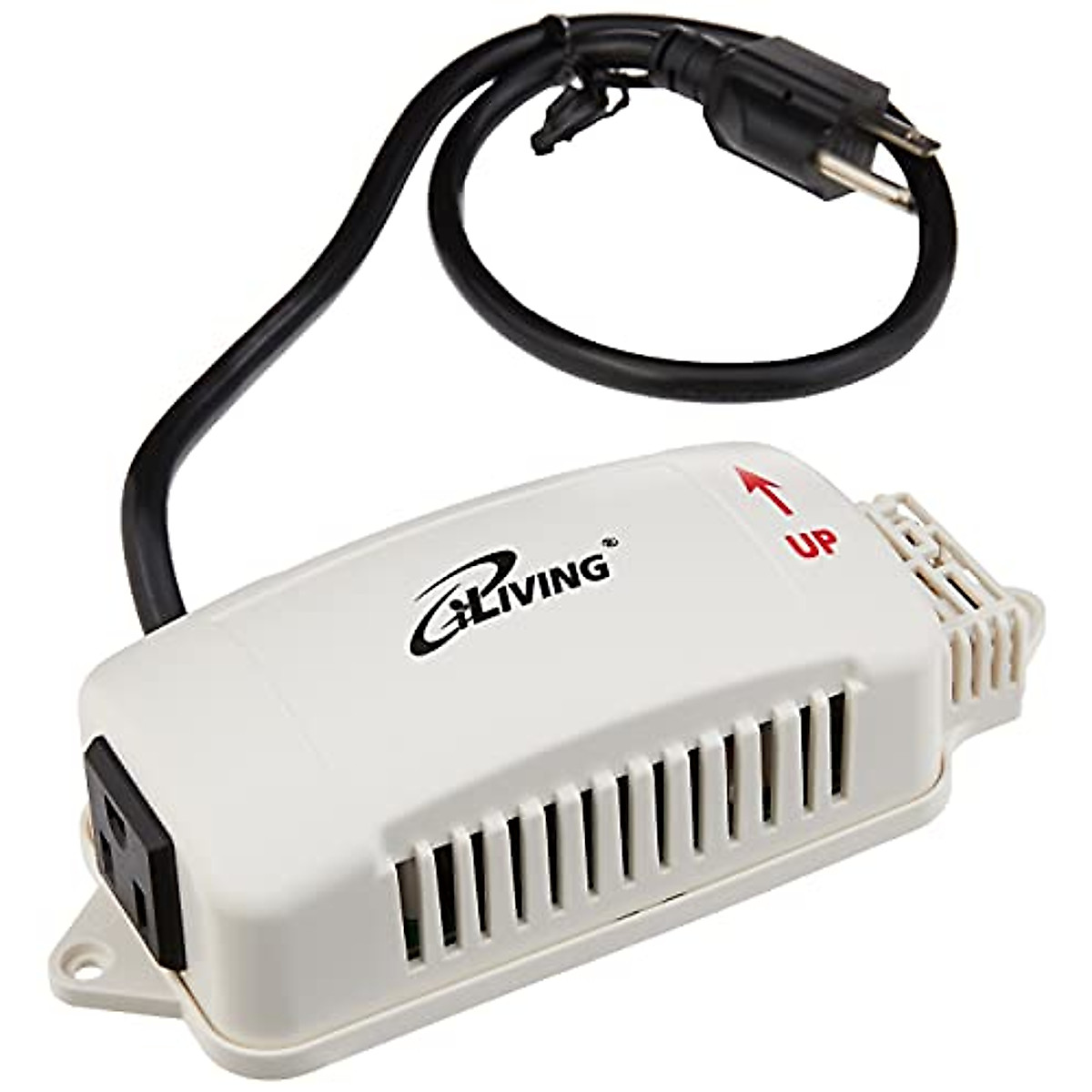 iLIVING ILG8SFRC Exhaust Fan Smart Remote Control Kit with Programmable Thermostat Humidistat Solid State Speed controller Timer Long Range Large LCD, White