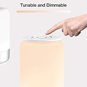 Lepro Smart Table Lamp for Bedroom Bedside Lamp Works with Alexa Google Home, Tunable White & RGB Color Changing Dimmable LED Nightstand Touch Lamp, WiFi APP Phone Control Night Light