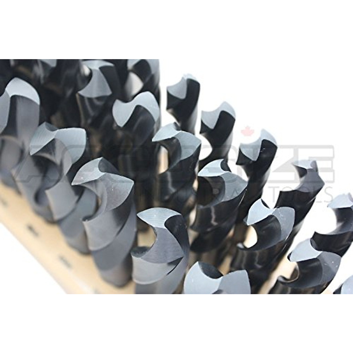 Accusize Industrial Tools 32 Pcs Hss 1/2'' Shank S&D Drill Set, 33/64'' to 1'' by 64Ths, Silver and Deming Drill, H516-6506